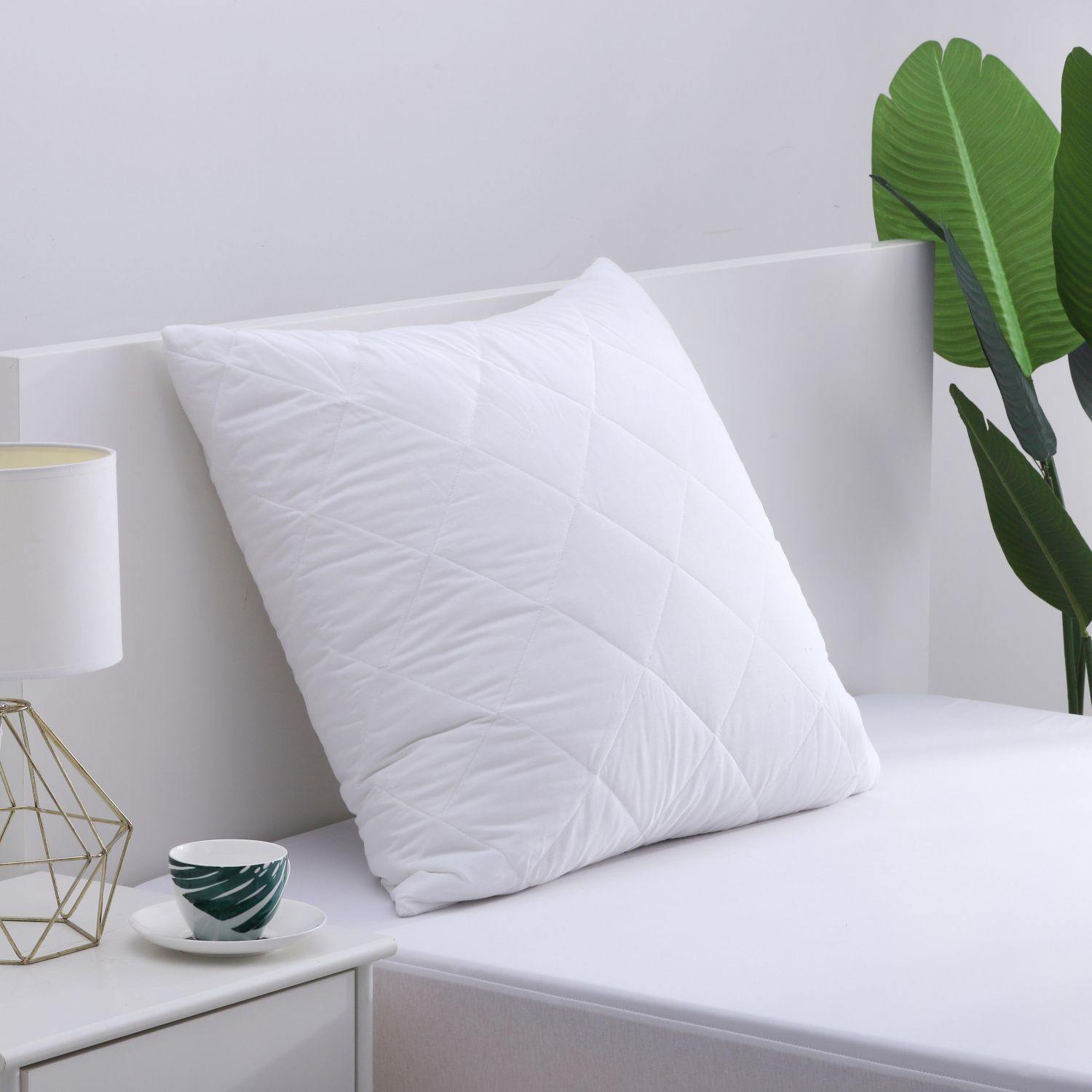 Cotton Cover Microfibre Filling Quilted Pillow Protector – Dreamaker